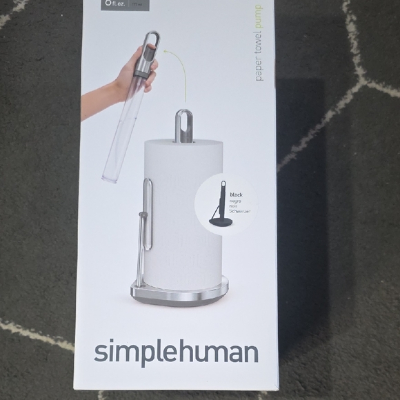 simplehuman | Kitchen | Simplehuman Silver And Black Paper Towel ...